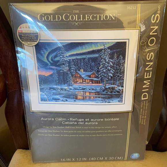 Dimensions | Art | Dimensions The Gold Collection Aurora Cabin Half ...